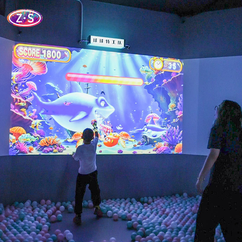 Interactive Throw Wall Game DLP 3D Effects Interactive Wall Projection