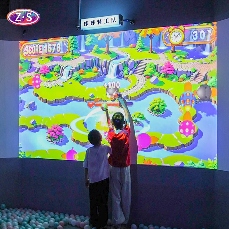 AR Interactive Wall Projection Game System for Social Play