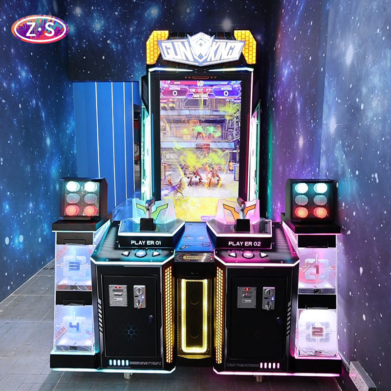 Dual Players Gun Arcade Games 75 Inch Screen Gun Arcade Machine